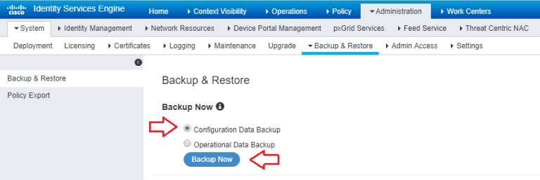 How To Backup Cisco Ise 24 Networkproguide 3905