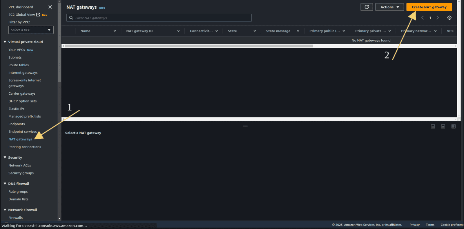 Enabling Internet Access For Private Instances Setting Up Nat Gateway