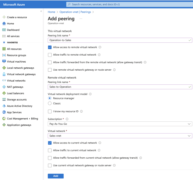 How to Quickly Create VNet Peering in Azure | NetworkProGuide