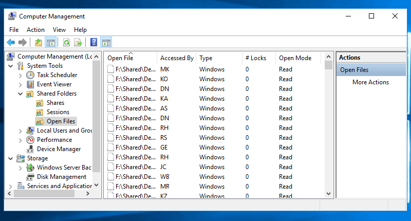 View Unlock Open Files In Windows Server 2016 And Up NetworkProGuide