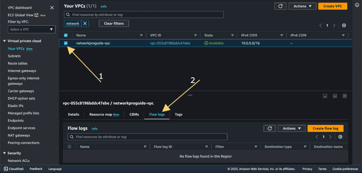 Creating And Analyzing Network Flow Logs In Aws Networkproguide 